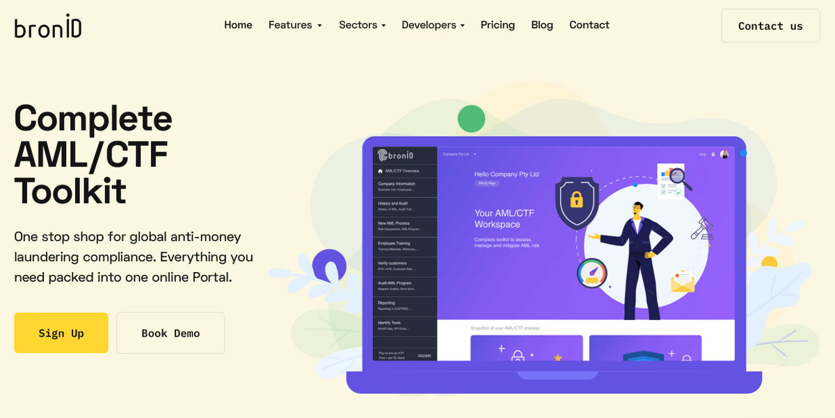 bronID - AML/CTF Toolkit | Streamline AML compliance globally with our all-in-one toolkit | Portaly