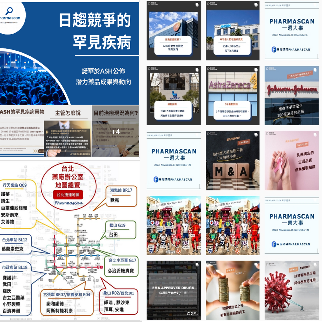 Pharmascan | 藥廠觀察 | Instagram, Facebook | 傳送門